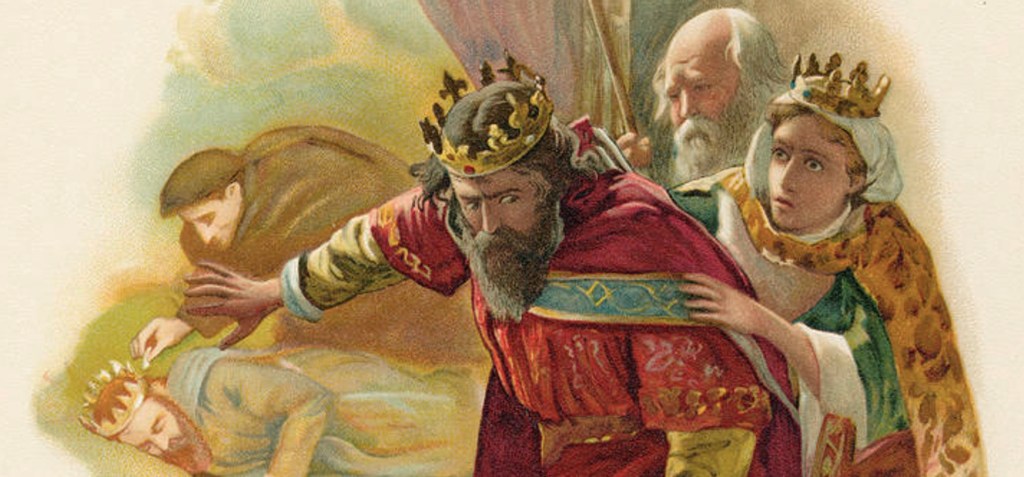 ‘Claudius in ‘Hamlet’ is powerful and effective in his leadership, but ...